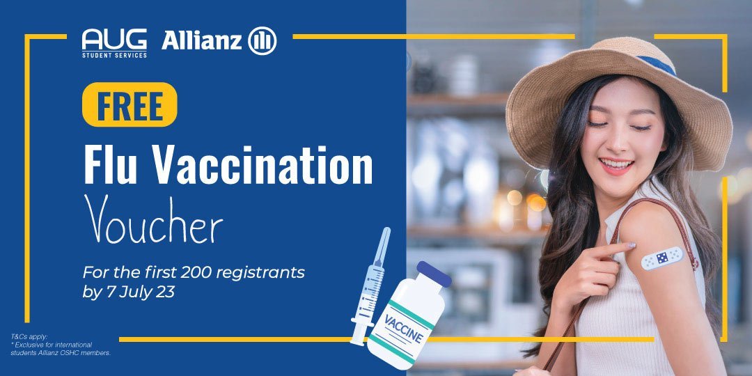 [AUG Australia] Free Flu Vaccination - AUG Student Services