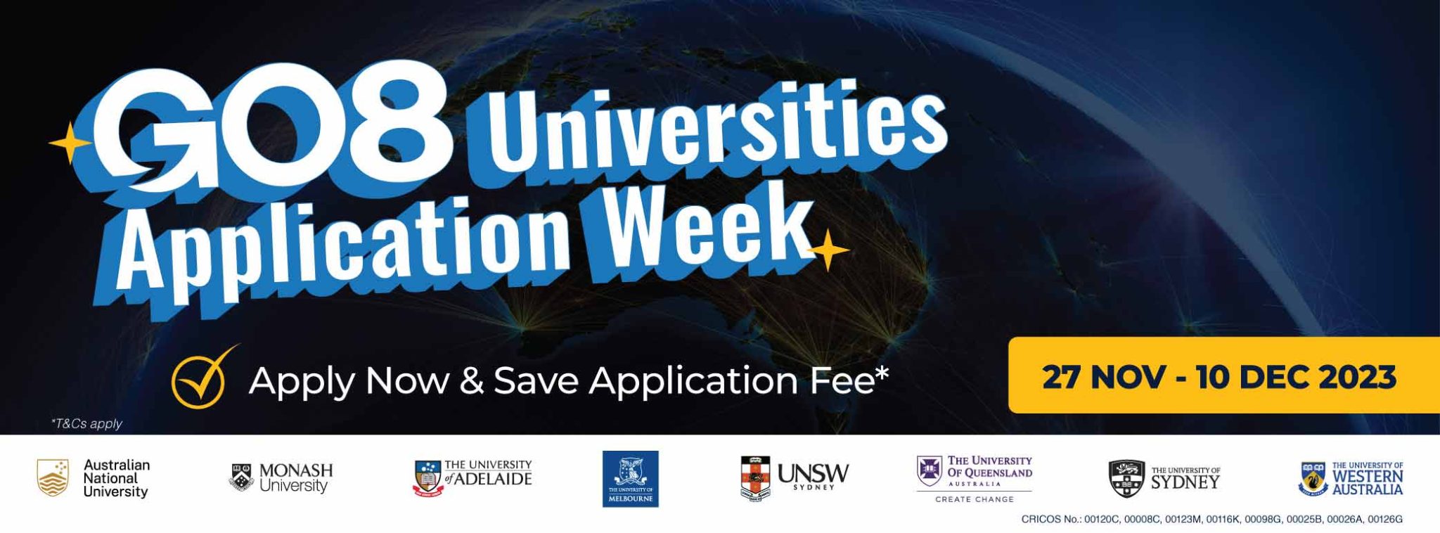 [AUG Australia] GO8 Universities Application Week - AUG Student Services