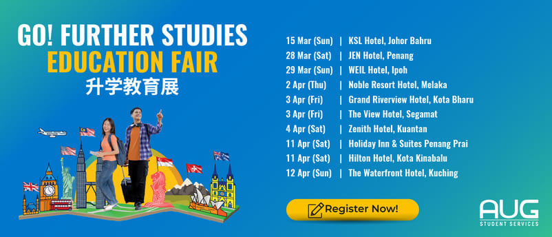 GO! Further Studies Education Fair - AUG Student Services